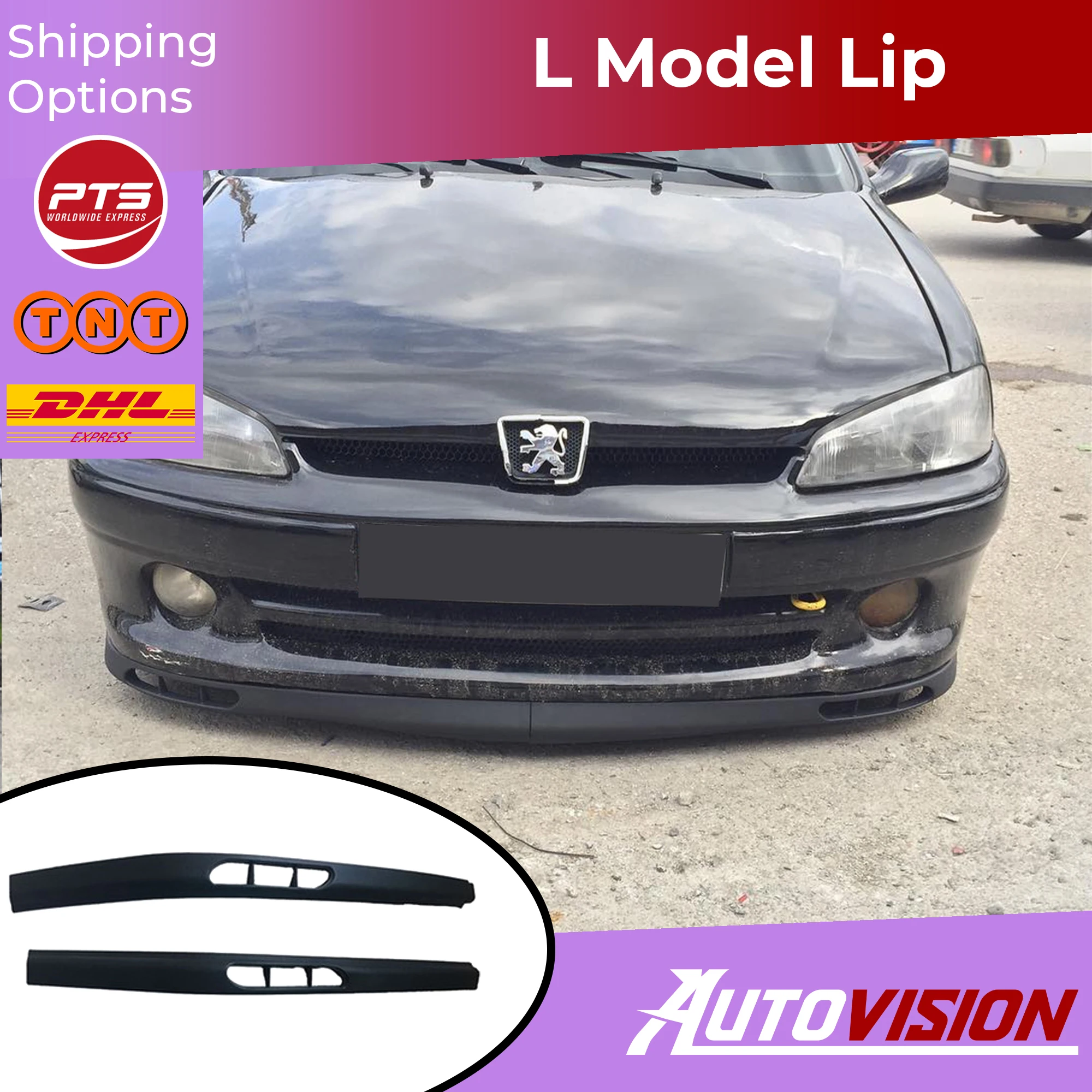 For Peugeot 106 laguna model FRONT SPOILER BUMPER LIP Euro Spoiler Lip ...