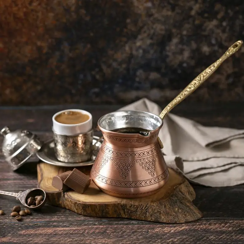 Turkish Coffee Copper Pot & Best Quality Copper Coffee Pot For Turkish ...