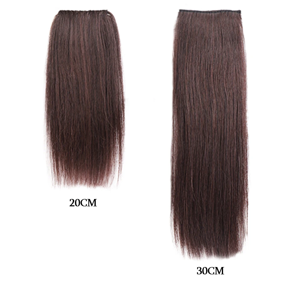 Synthetic singular clip on hair styling pad