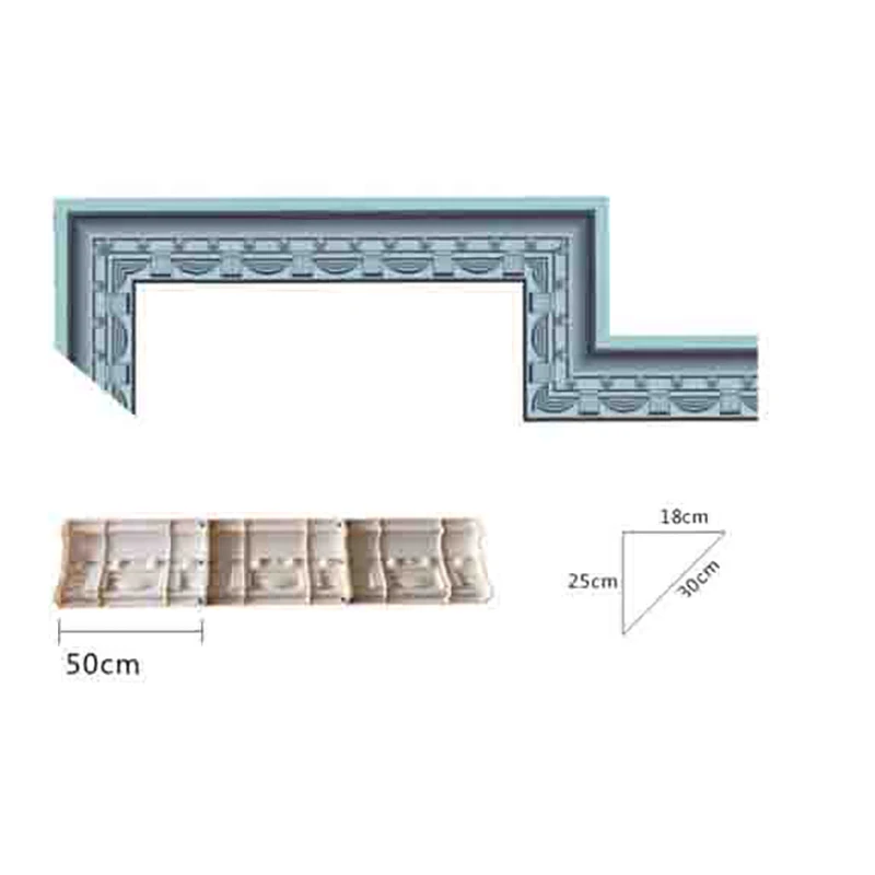 Concrete-Eave-decorative-Plastic-Molds-for-Roof-Edging-Construction ...