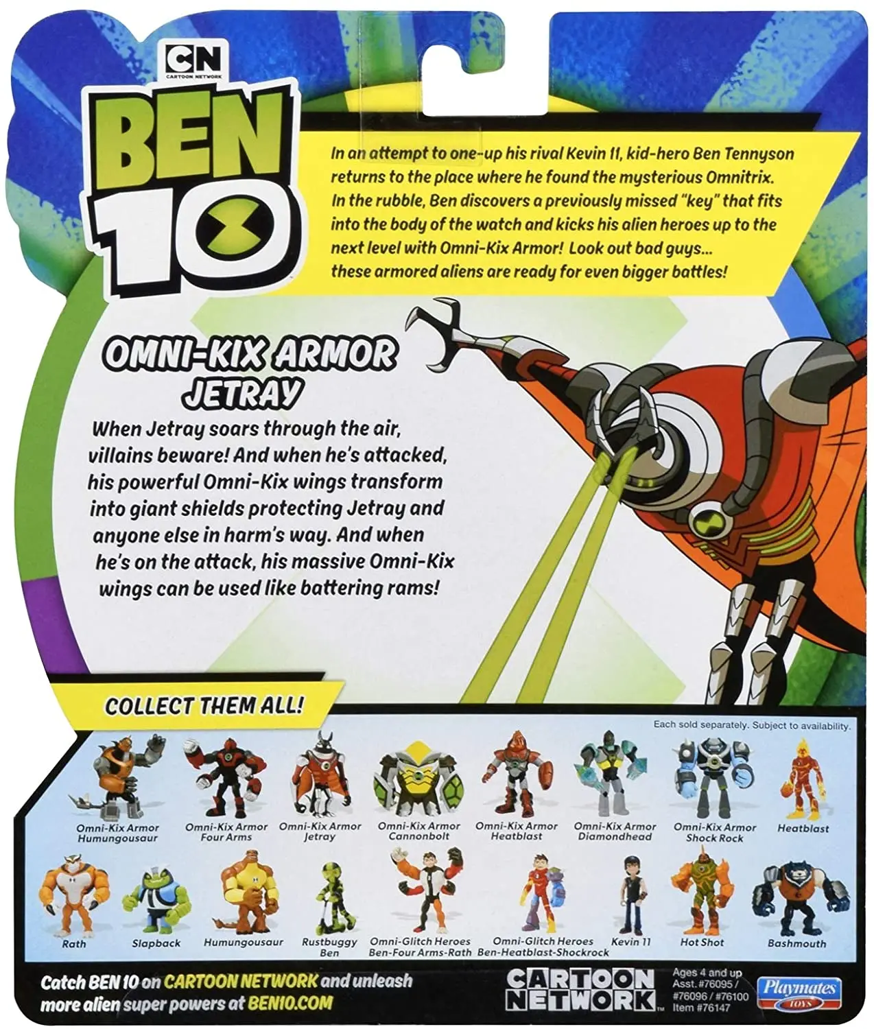 BEN 10 2020 CARTOON NETWORK OMNI-KIX ARMOR JETRAY 4 AC, 41% OFF