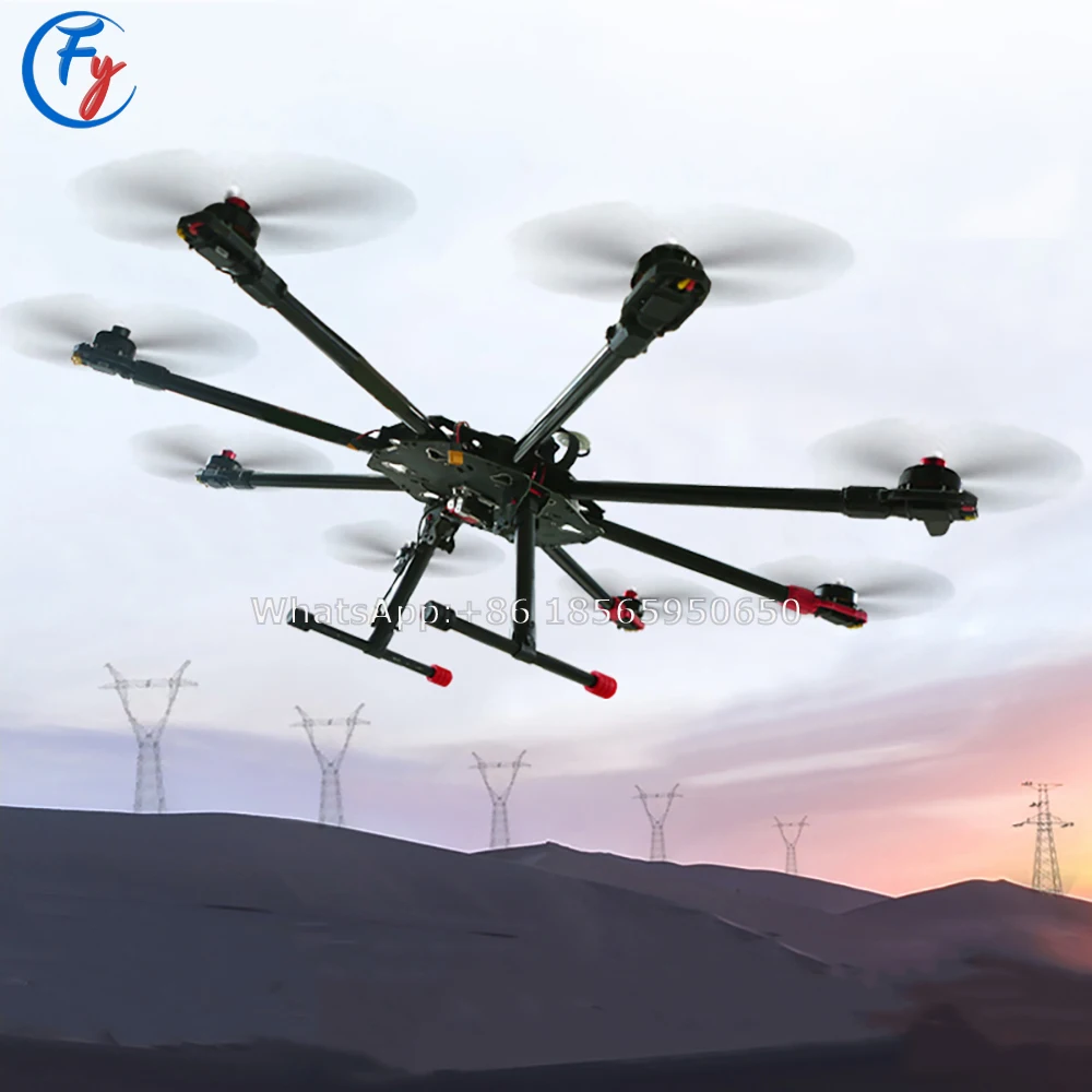 Drone Stringing Transmission Lines Overhead Transmission Line ...