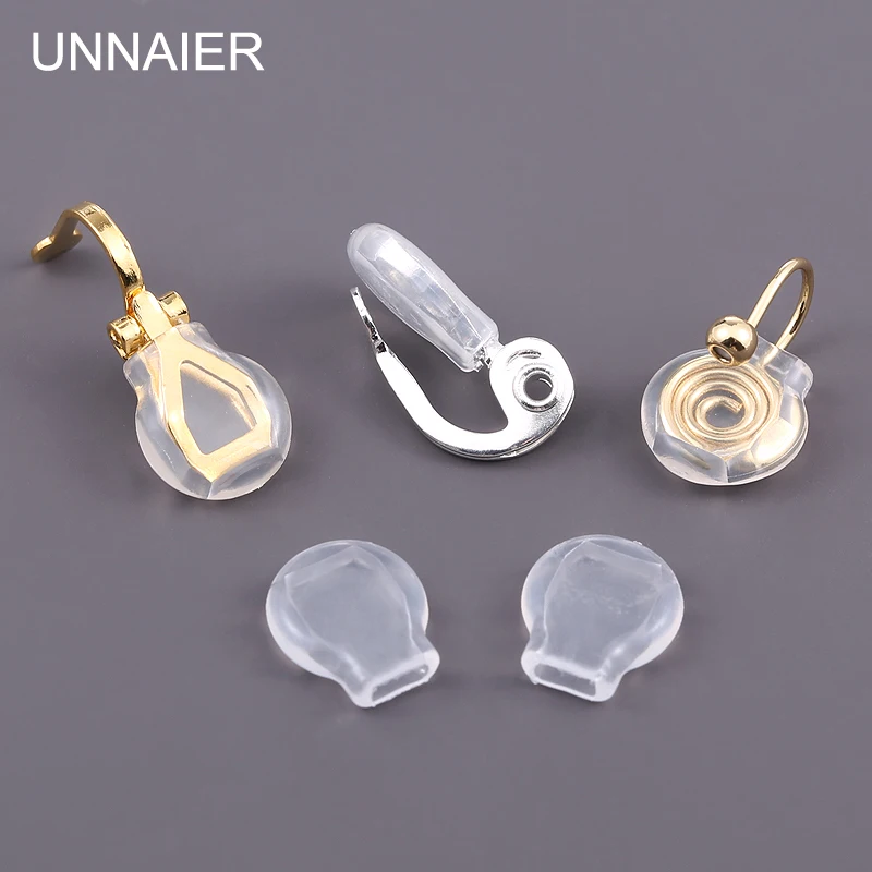 UNNAIER-10-Pieces-Of-Transparent-Silicone-Anti-Pain-Hypoallergenic-Ear ...