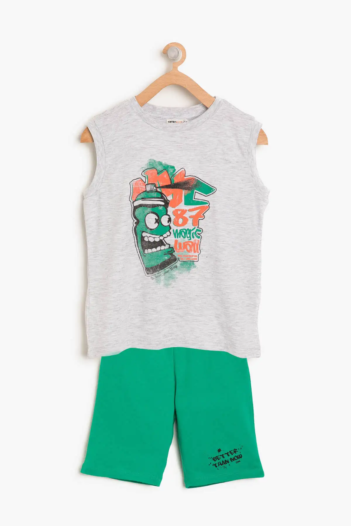 Coton Kids gris masculino niño conjuntos estampados| | - AliExpress