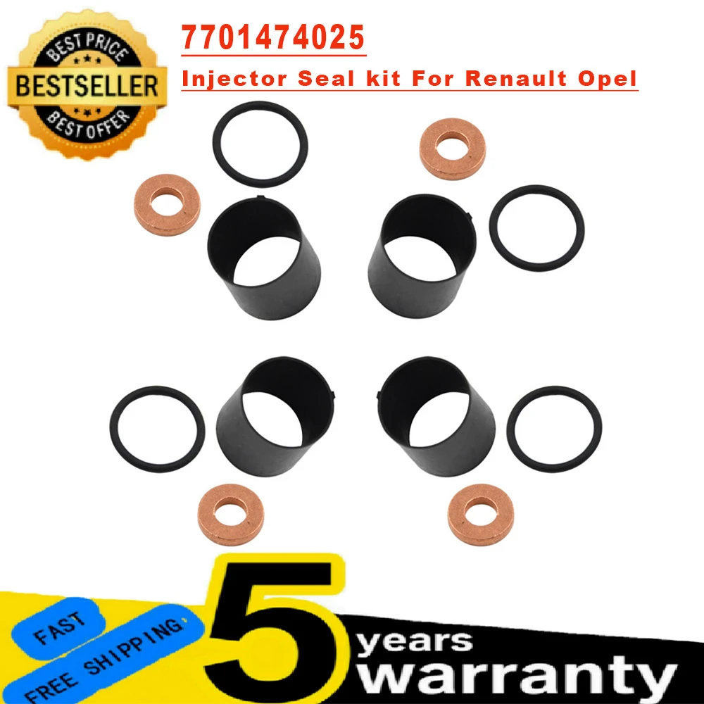 4X Injector Seals Kit For Renault Laguna II Opel Vivaro 2.2 DCI 2.5 DCI ...