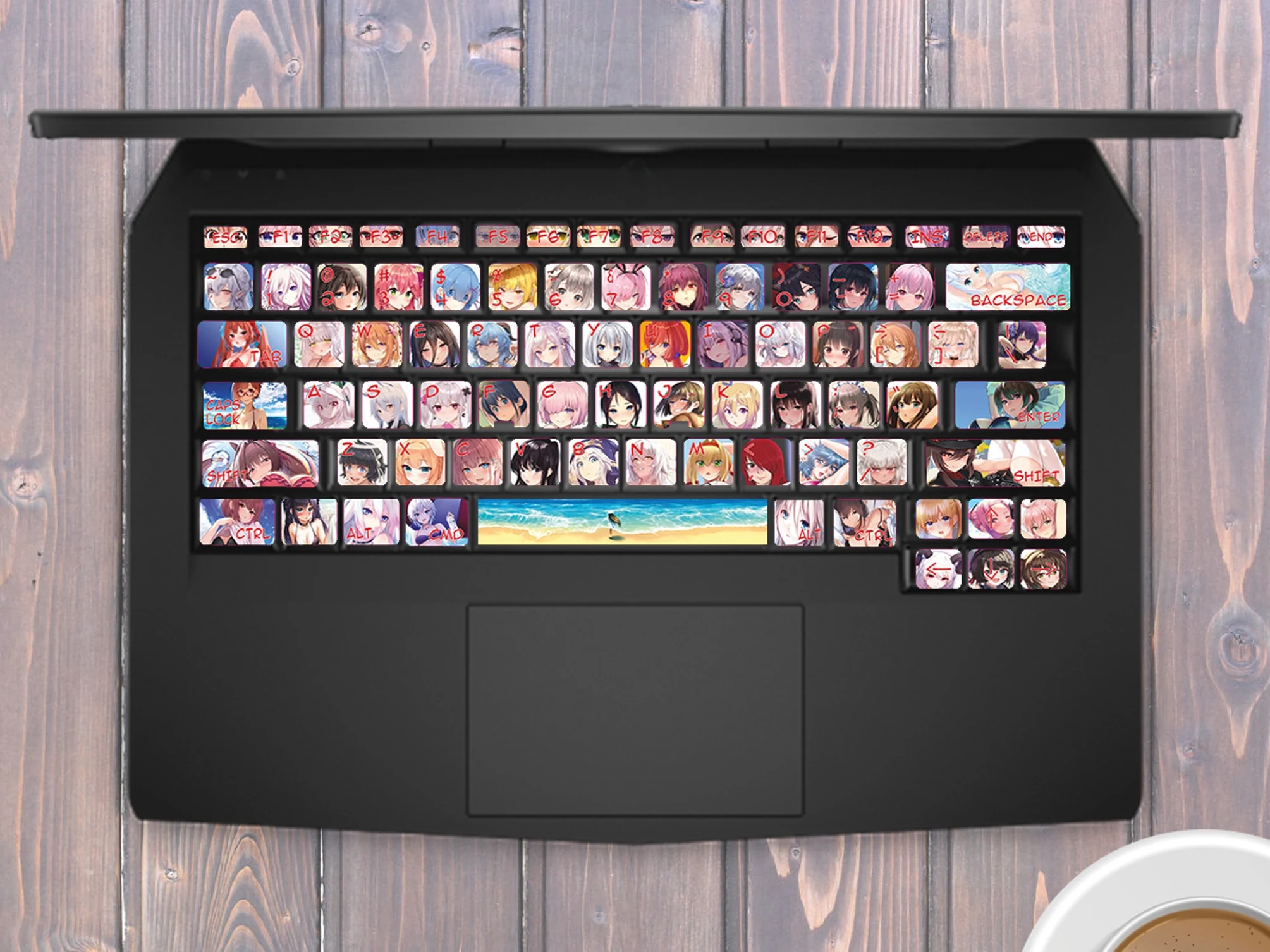 Anime-girls-universal-Keyboard-stickers-keyboard-protection-Laptop ...