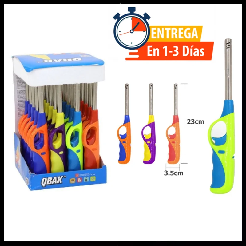 Refillable Kitchen Lighter Burner Butane Pack Gas Fires Gun Wind Proof ...