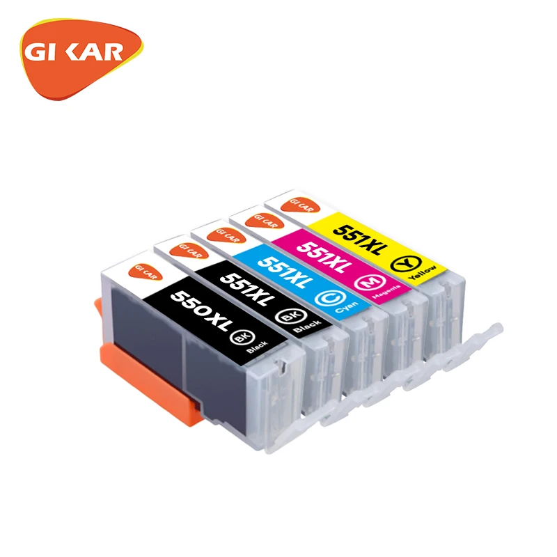 GIKAR Compatible Canon Printer Ink Cartridge 550XL 551XL for Canon ...