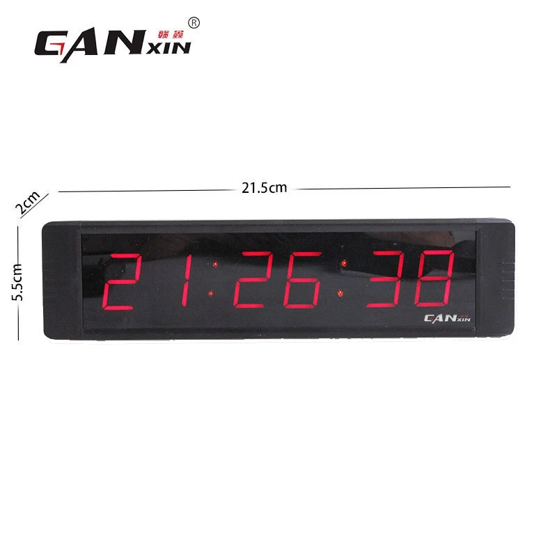 Ganxin 1inch Home Gym Digital Countdown Clock Stopwatch With Remote Led ...