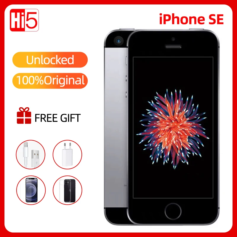 Unlocked Original Apple iPhone SE Dual Core 2G RAM 16/64GB ROM 4G LTE ...