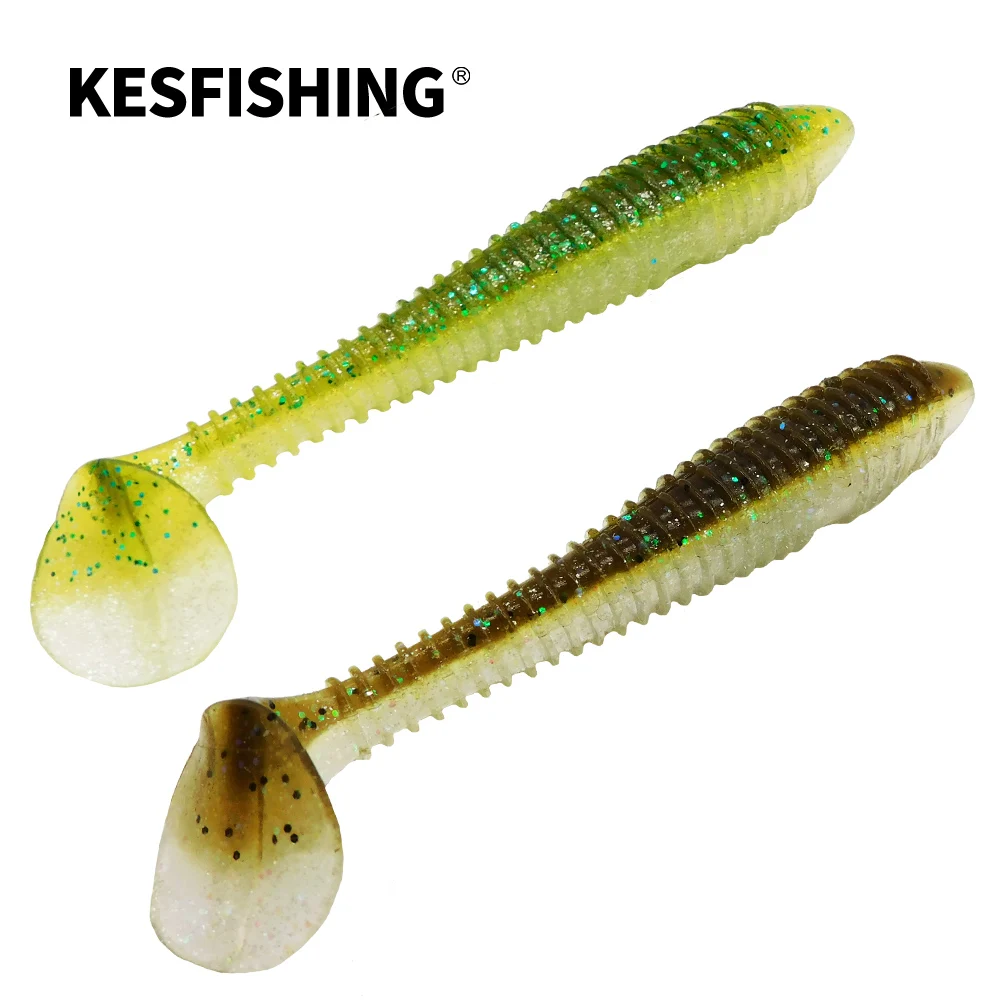 KESFISHING Fishing Soft Lures 5" 115mm Vibro Shad Artificial Silicone ...