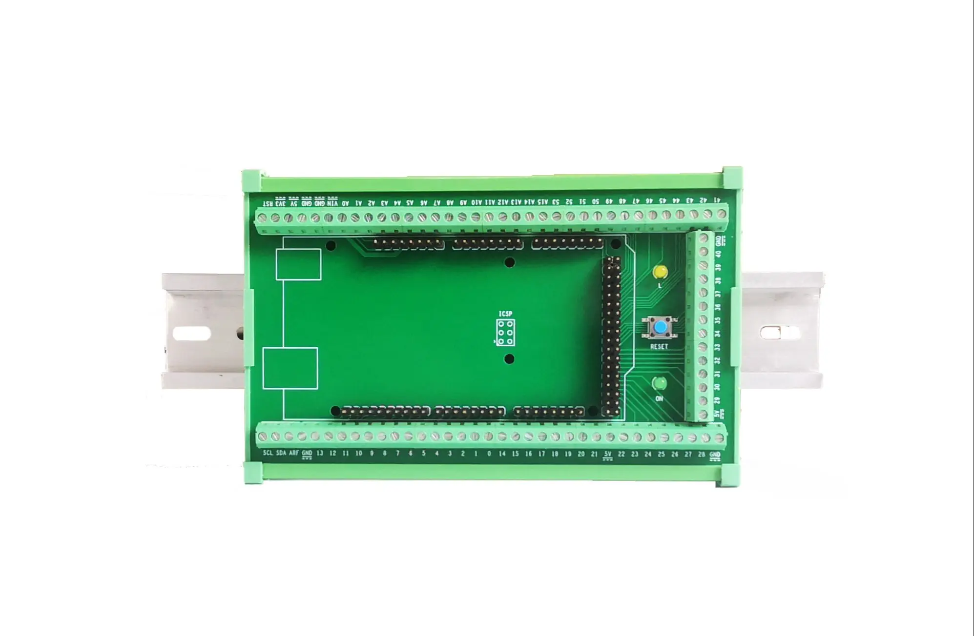 Arduino Giga R1 WiFi Terminal Block Adapter - DIN Rail Mount GPIO ...