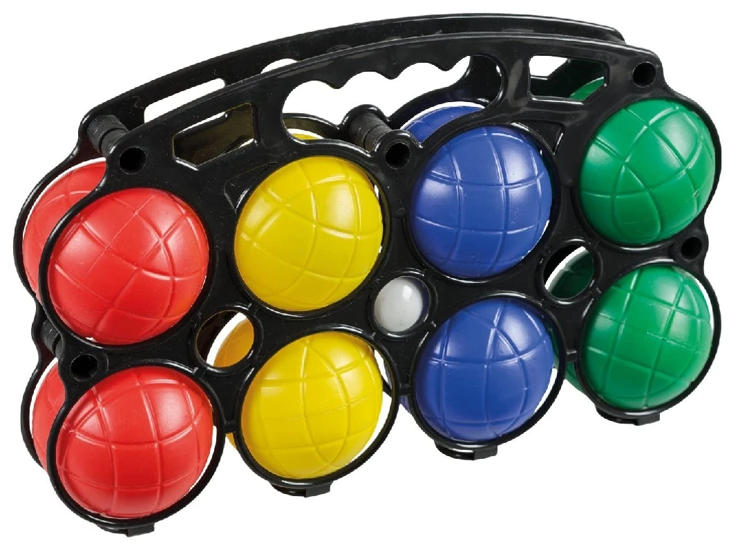 Panier De 8 Boules De Petanque De Plage En Plastique Avec Cochonnet ...
