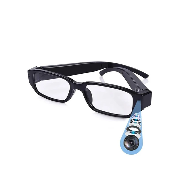 HD MINI Glasses Camera Sports Real-Time Monitor Eyeglass Cameras Audio ...