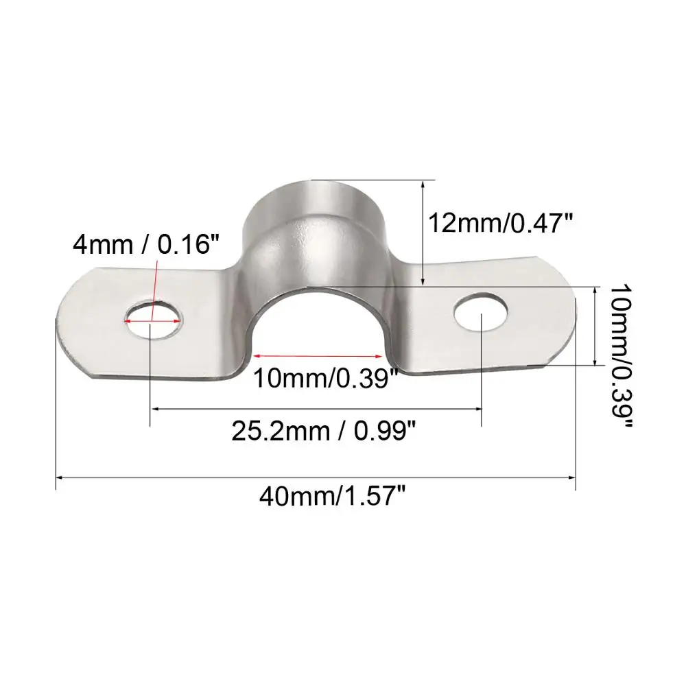 uxcell New 8-50pcs 5-16mm Rigid Pipe Strap Silicone Pipe Tube Clamp ...