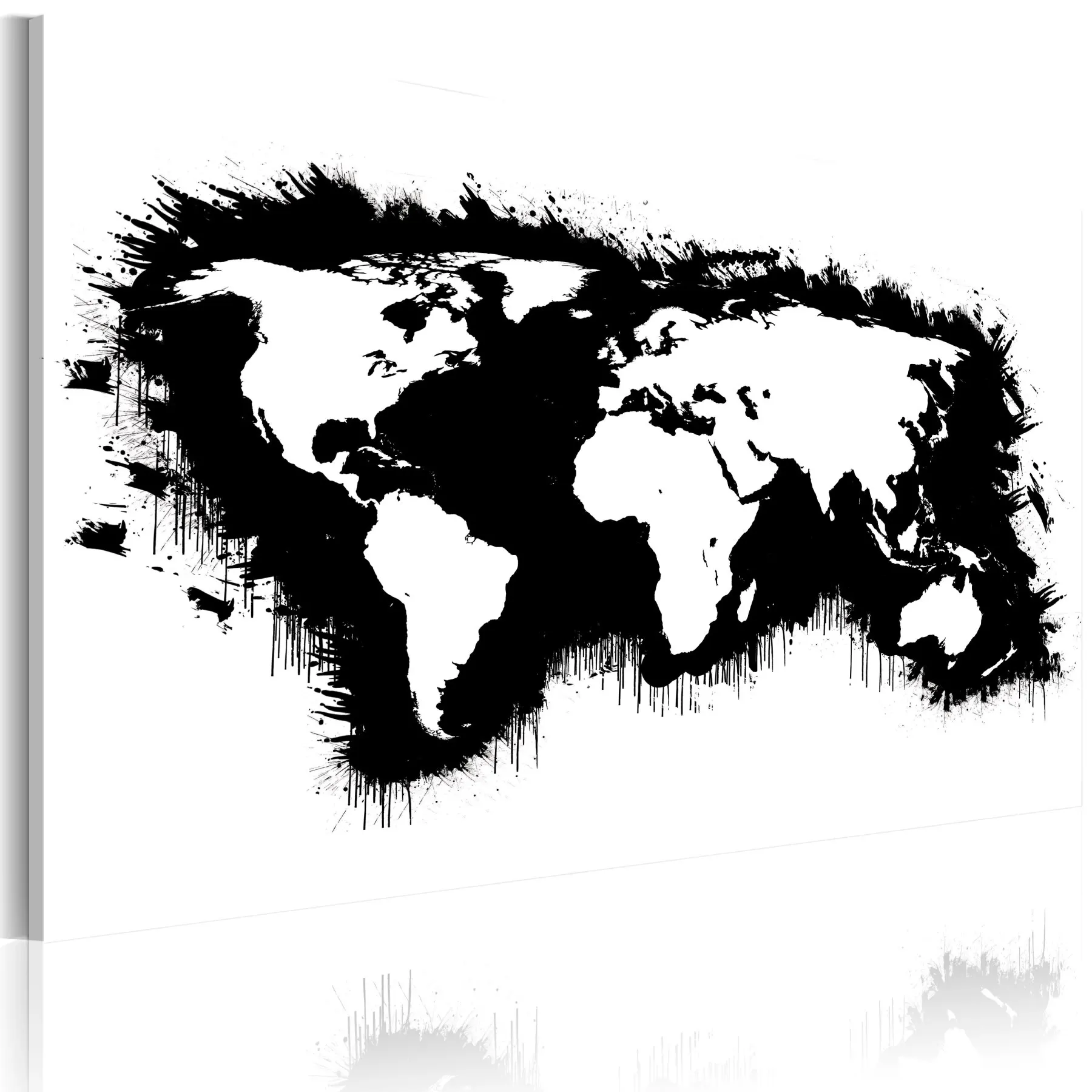 Picture world map mono 90x60 cm|Painting & Calligraphy| - AliExpress