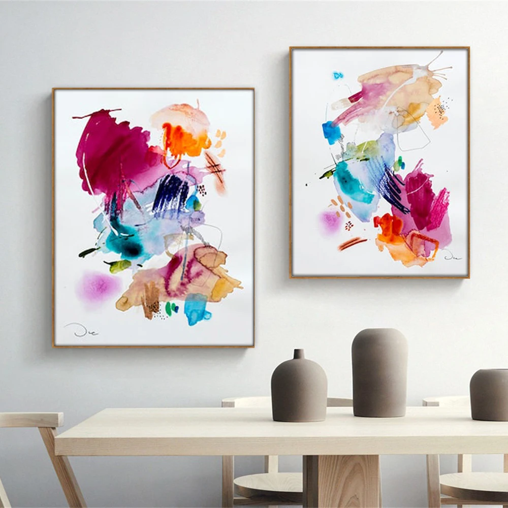Simple Colorful Abstract Paintings