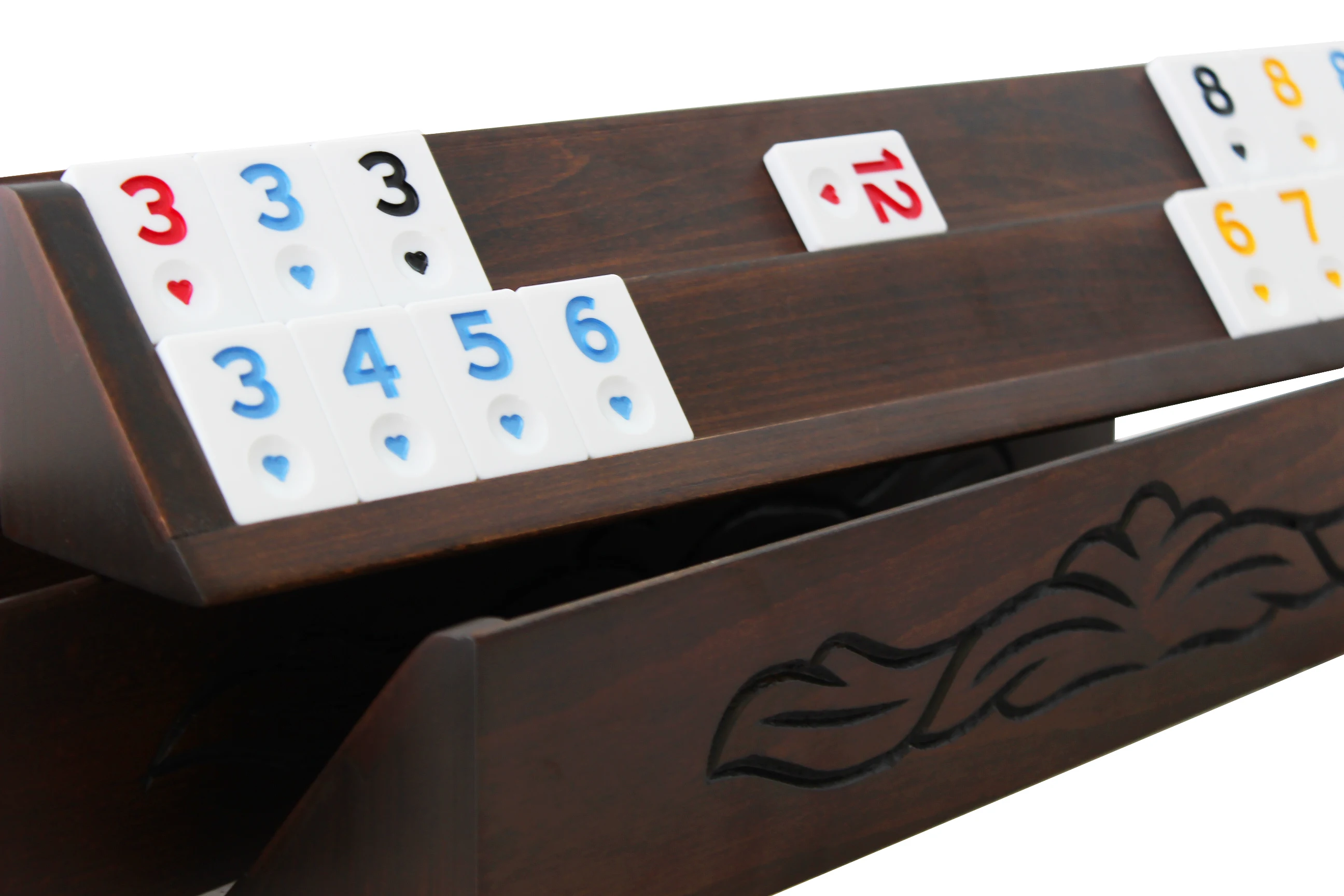 Black Rummy Board Game Set Tile Holders Travel Games Rummy, 58% OFF