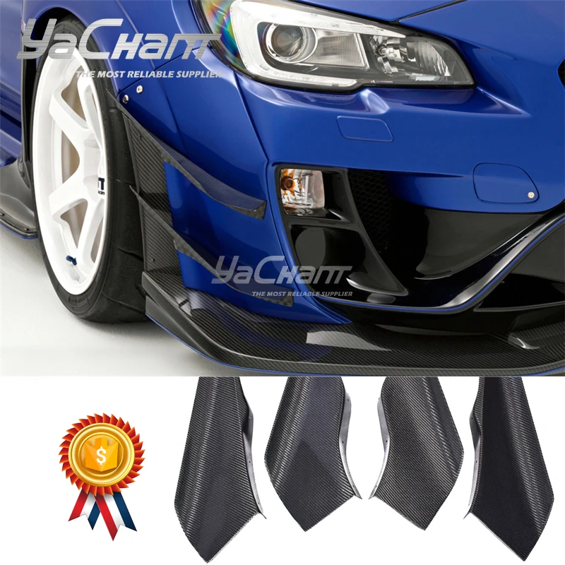 FRP-CF-Front-Bumper-Canards-4pcs-Fit-For-2015-2019-Subaru-Impreza-VA ...