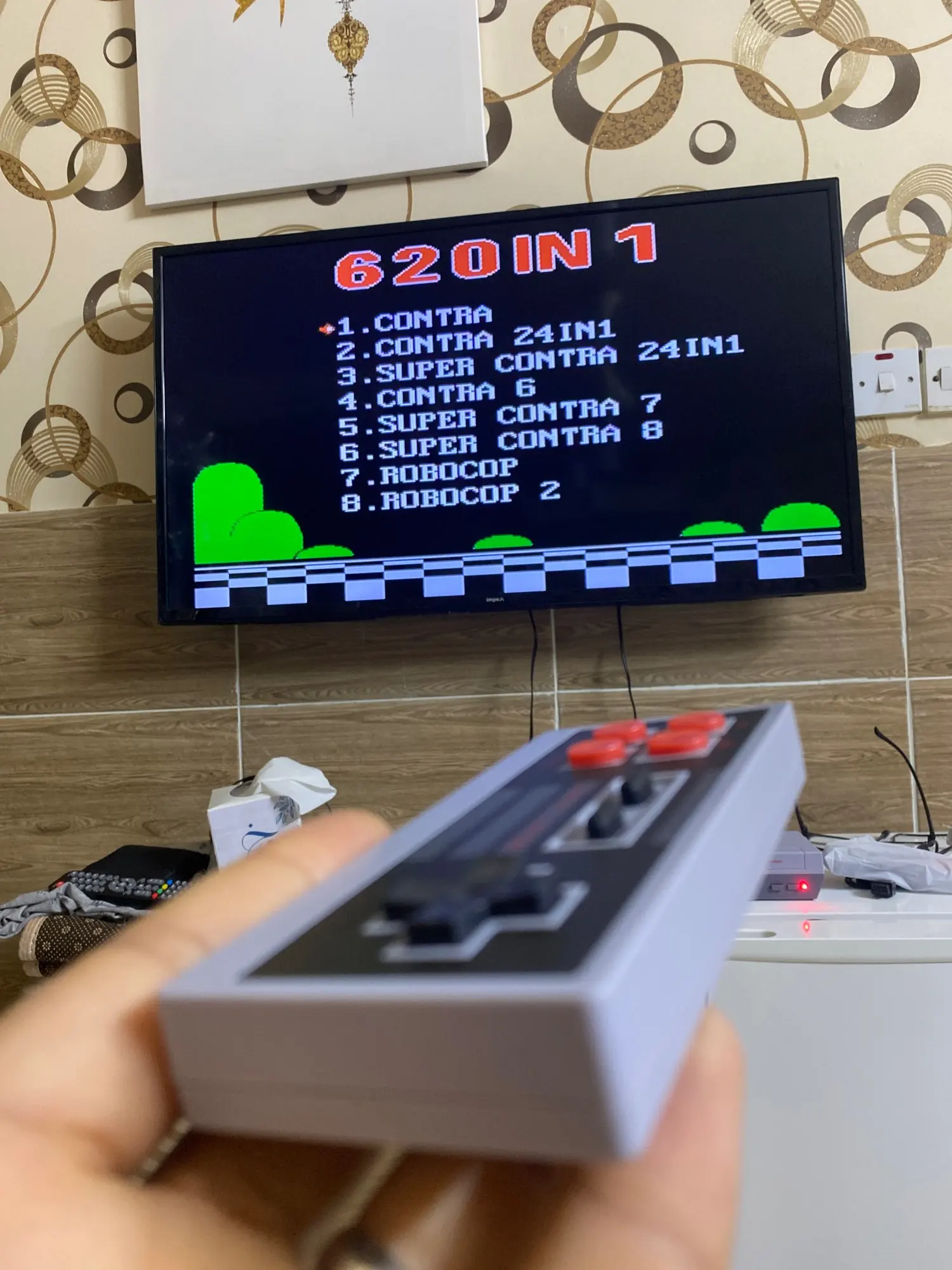 Nintendo NES 8-bit (620 Inbyggda Spel)