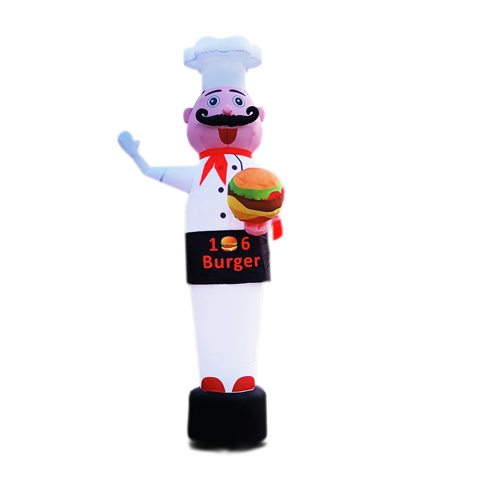 Inflatable-Hamburger-Chef-Man-Advertising-Restaurant-Decoration-Cooking ...
