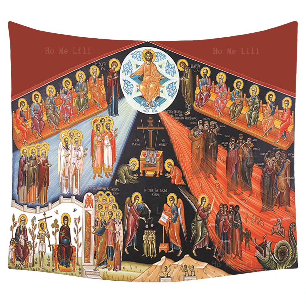 Christi The Last Judgment Second Coming Sacred Ceremony Orthodox Icon ...