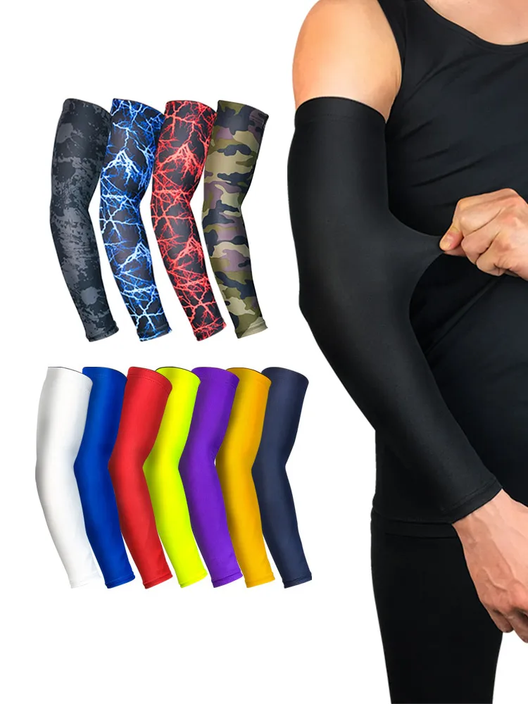 Men-s-Compression-Cycling-Arm-Warmers-Sleeves-Basketball-Arm-Sleeve ...