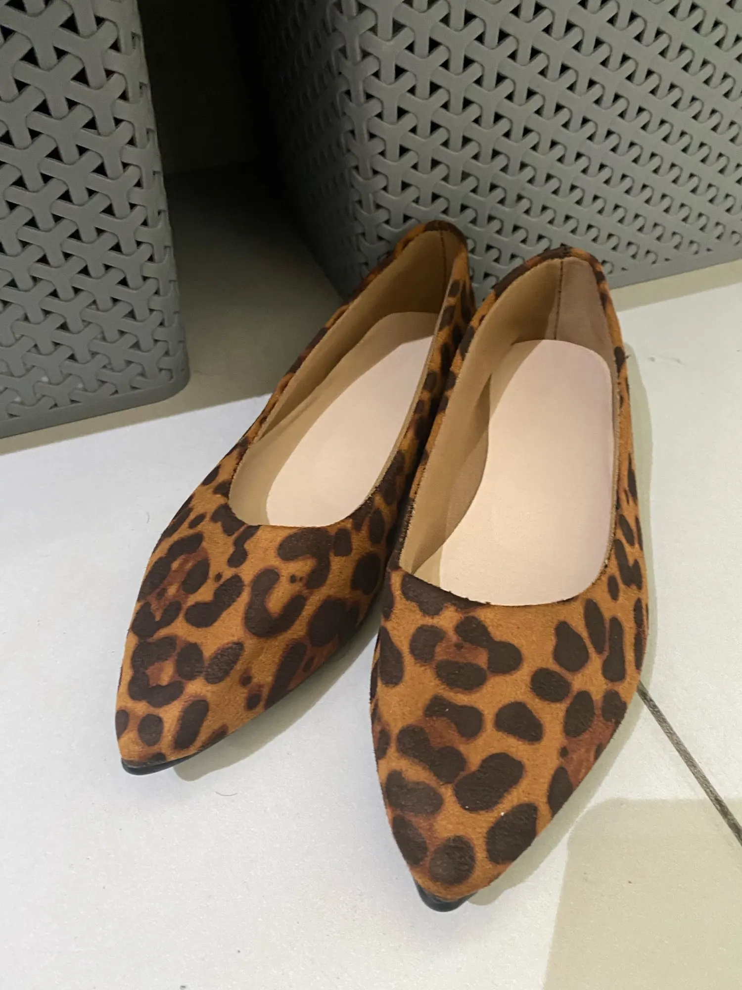 Leopard-Print Pointed Toe Flats – YiQ Creations
