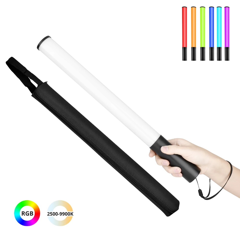 LP430 RGB Tube Light Stick with Tripod Stand Handheld LED Video Light ...