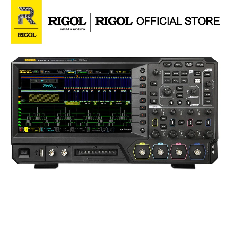 RIGOL MSO5000 70MHz 350MHz 오실로스코프 4 아날로그 채널 16 디지털 채널 【 MSO5000 BND ...