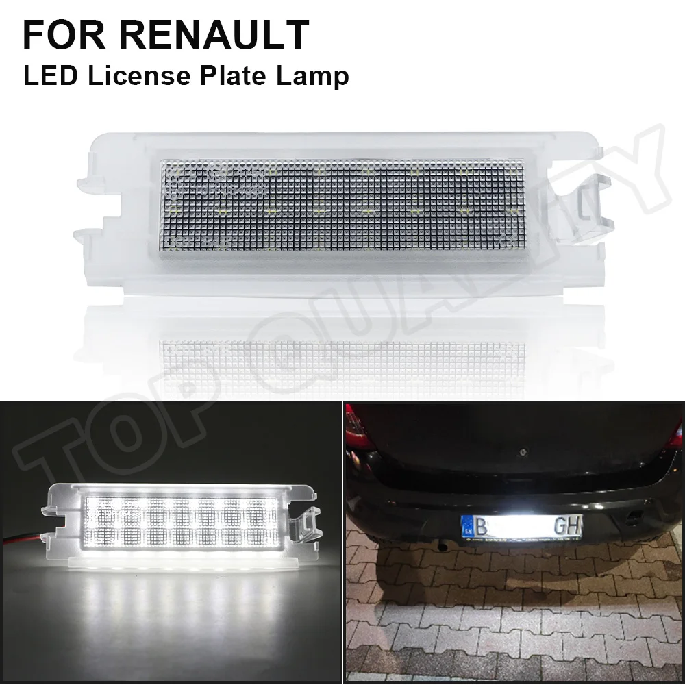 1X LED License Number Plate Light For Renault Sandero 2008-2013 Car ...
