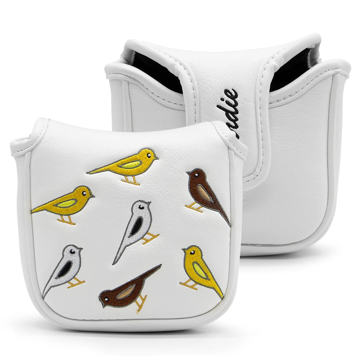 Birdie-Golf-Putter-Cover-Mallet-Putter-Headcover-White-Golf-Club-Putter ...