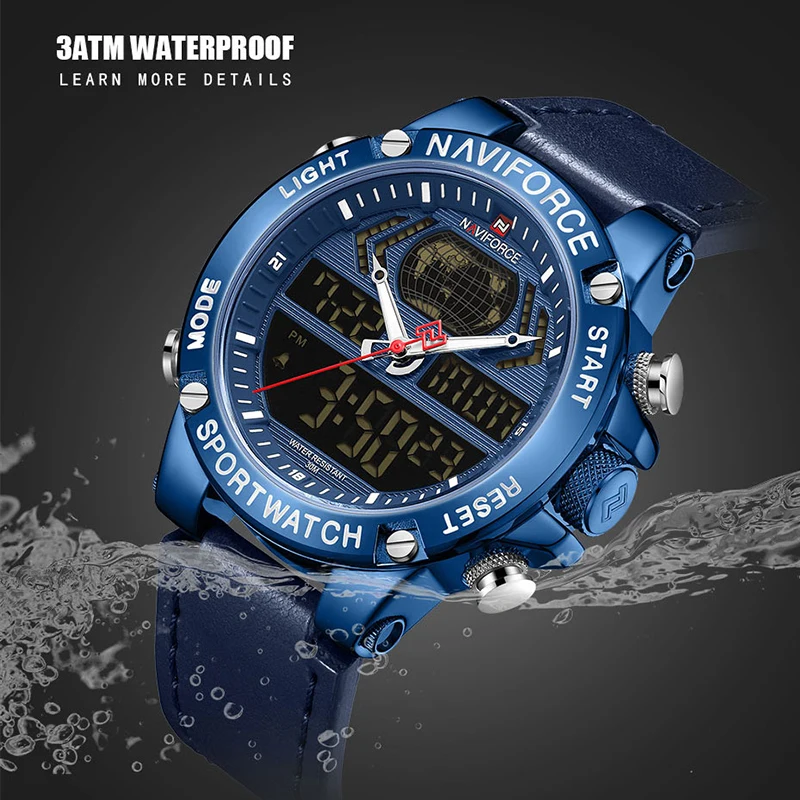 2019 Mens Watches NAVIFORCE Fashion Sport Waterproof Military Wrist ...