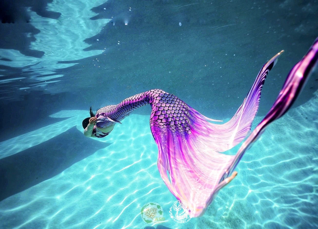 Realistic Purple Mermaid Tails