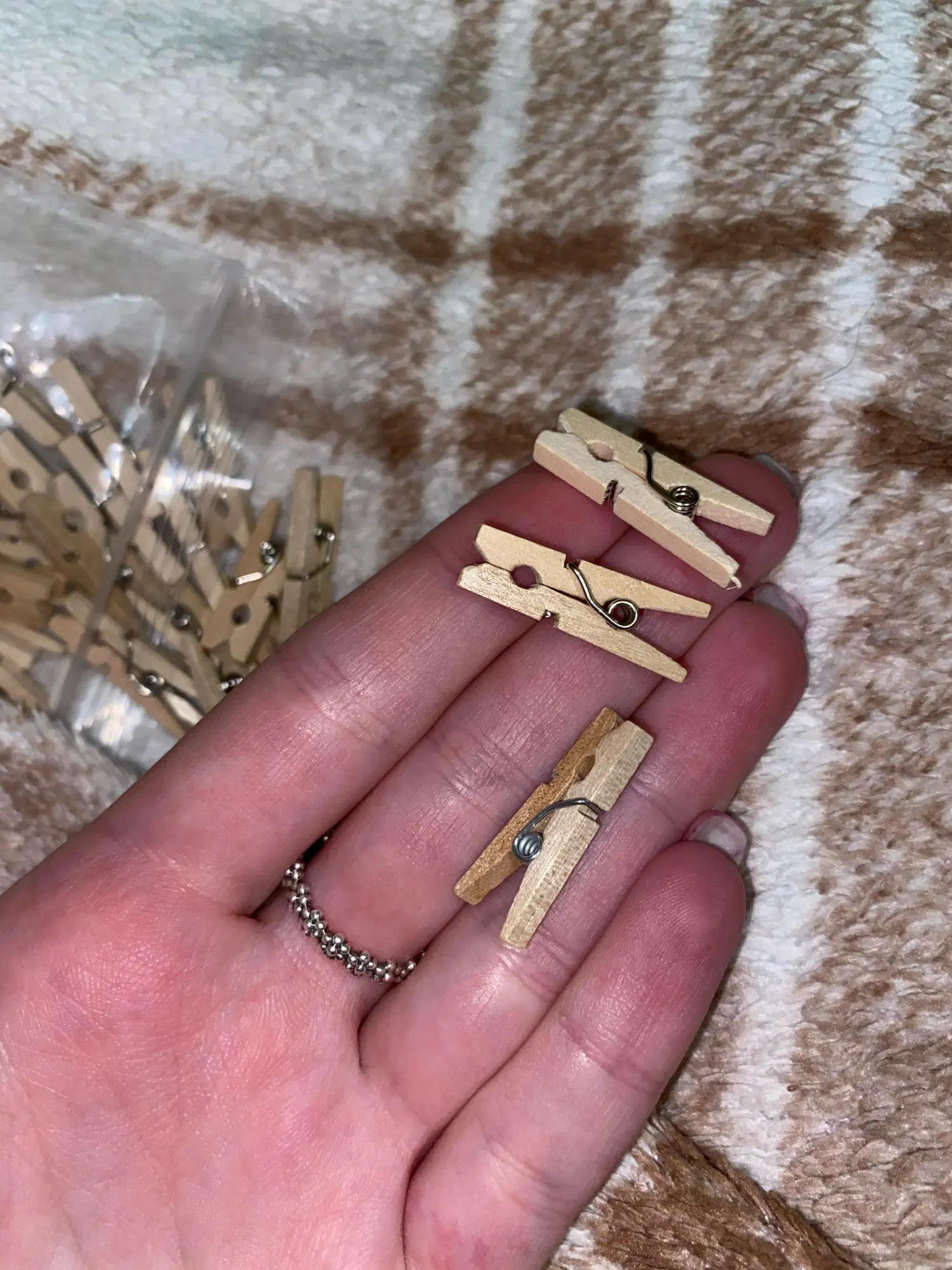 Decorative DIY Mini Wooden Clips (100 pcs) - Life Changing Products