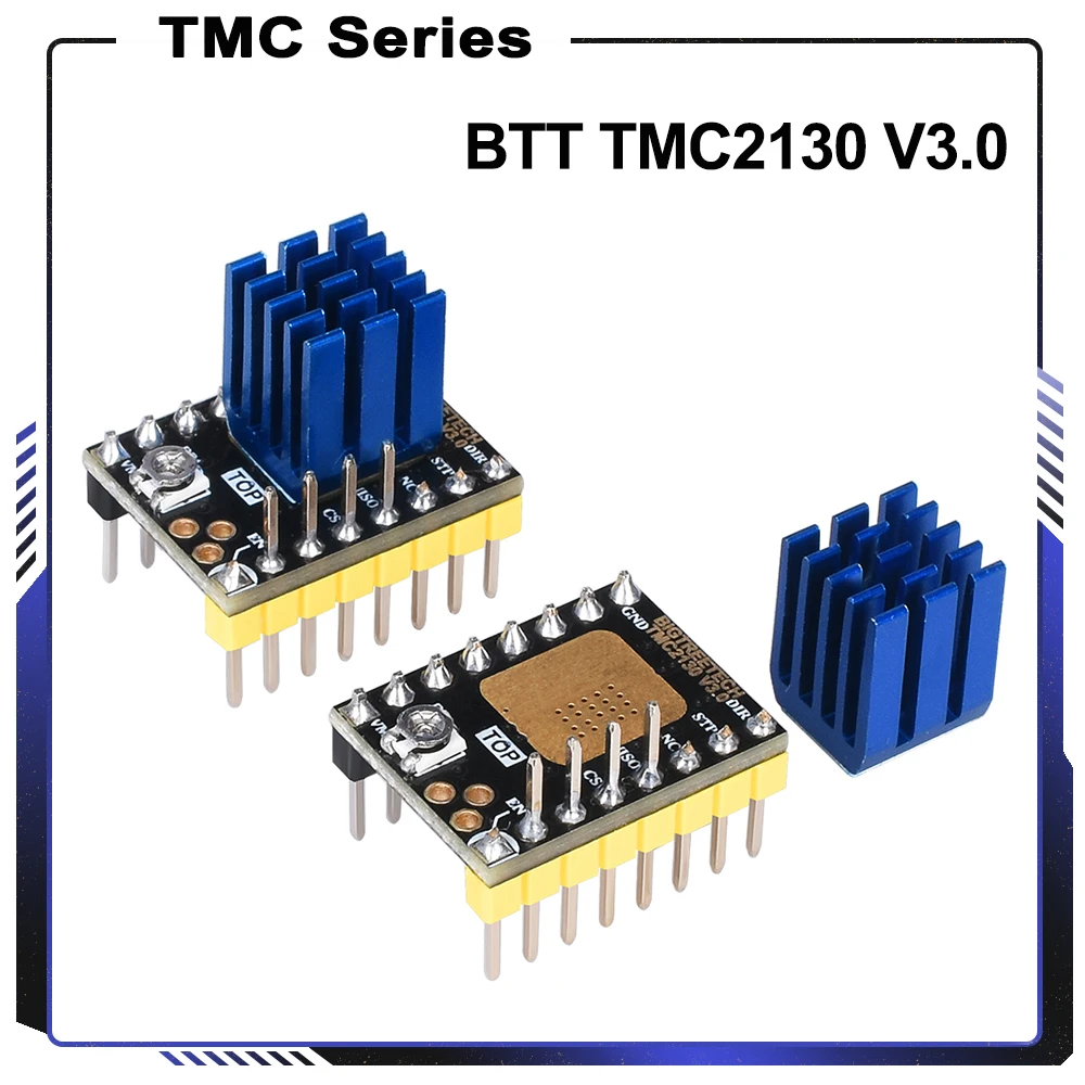 BIGTREETECH TMC2130 V3.0 SPI Stepper Motor Driver Silent 3D Printer Parts vs TMC2209 A4988 BTT ...