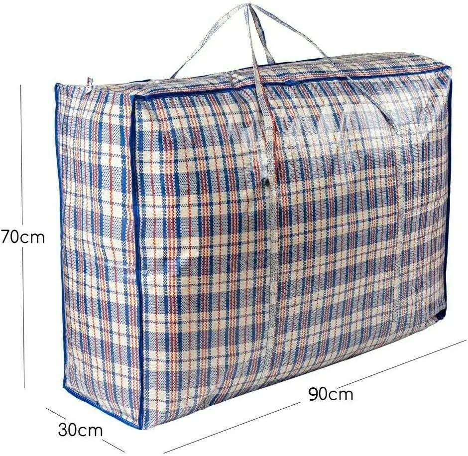 Bolsa De Rafia Trenzada Extra Grande Con Cierre AB002, 40% OFF