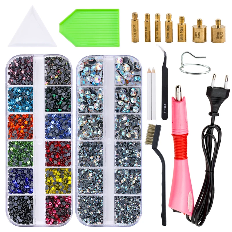 Hotfix Stone DIY Hot Fix Rhinestone Applicator Wand Setter Tool set ...