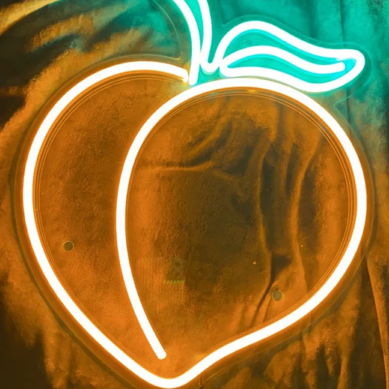 Neon Peach Background