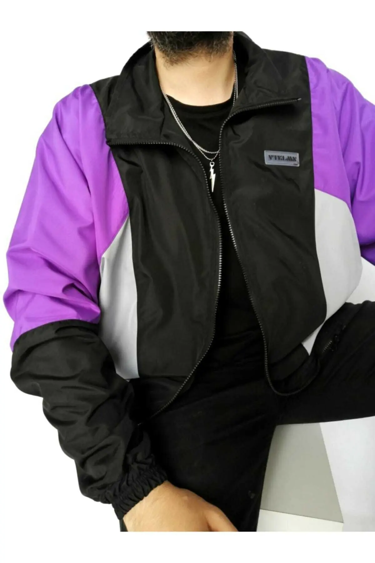 Unisex Oversize Retro Bomber Vintage Bomber Women Men Colorful ...