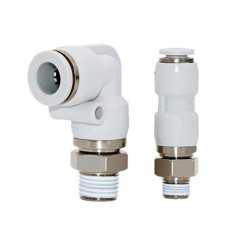 RC RL High-Speed Rotating Pneumatic Fitting M5 1/8" 1/4" 3/8" 1/2 ...