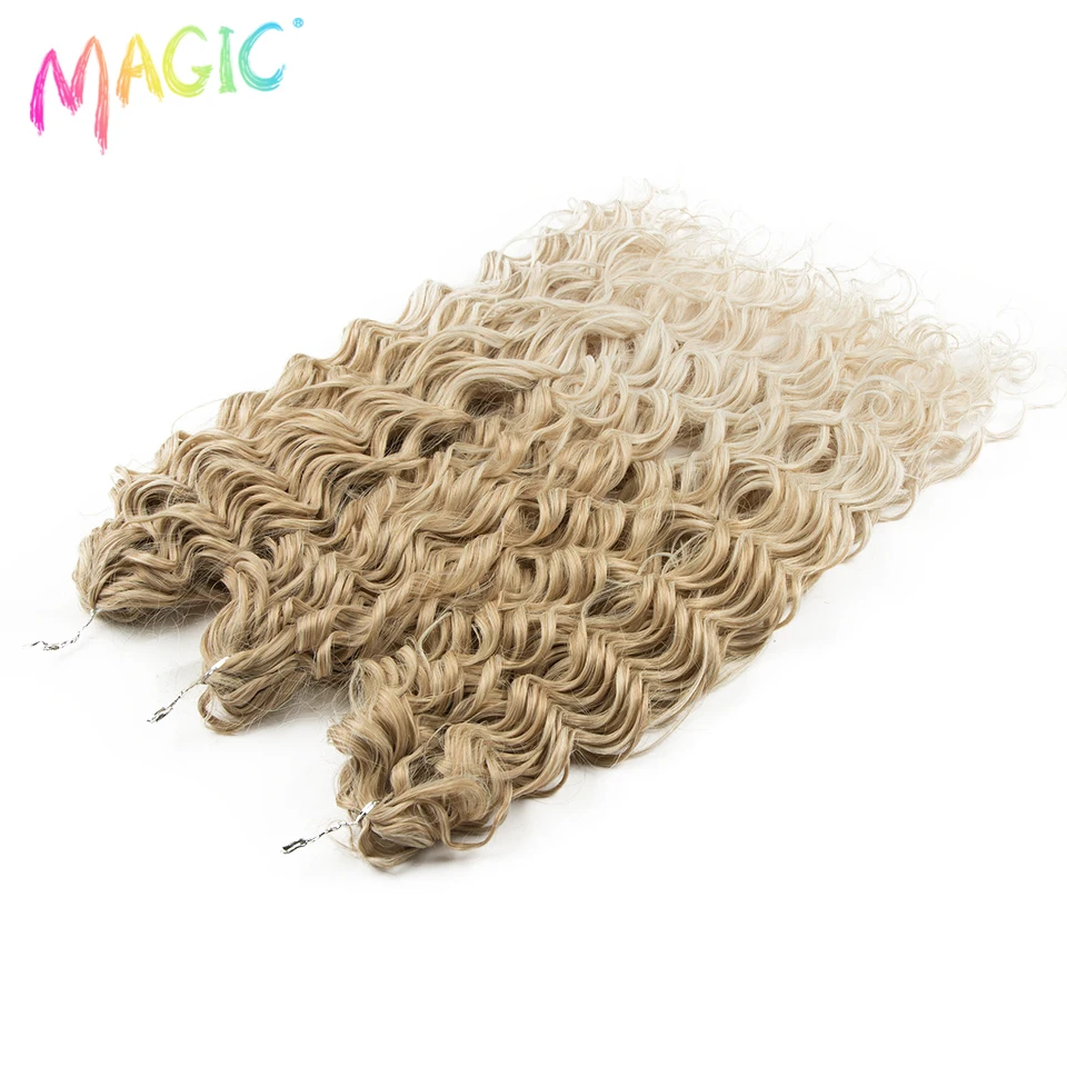 Magic-Synthetic-Crochet-Hair-Water-Wave-Braid-Hair-Twist-Ombre-Pink ...