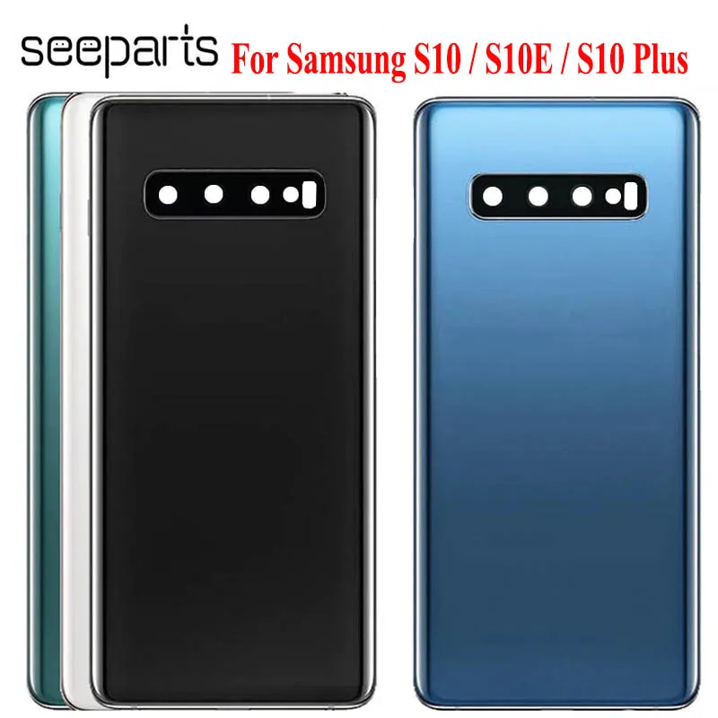 Back Glass For Samsung Galaxy S10 Plus Battery Cover Rear Door Housing ...