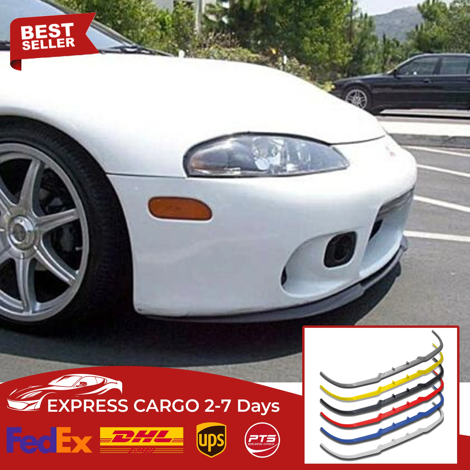 For-Mitsubishi-Eclipse-MK2-CUPRA-R-FRONT-SPOILER-BUMPER-LIP-Euro ...