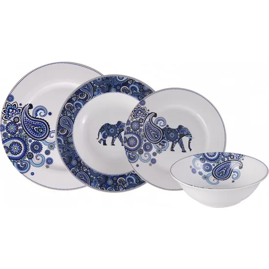 Deluxe 6 Persons 24 PCS Four Season Design Stoneware Karaca Turkish ...