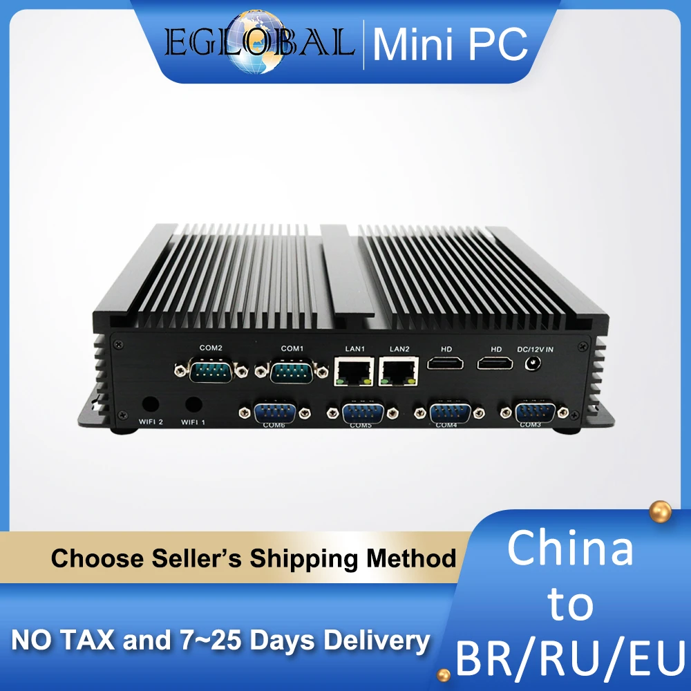 Eglobal G Series Industrial Fanless Mini Pc Win10 Intel I7 I5 I3 2955u ...