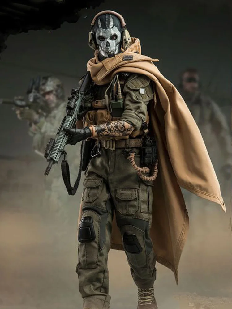 Collectible Action Figure 1/6-flagset-cаймон "гоуст" Riley (call Of ...