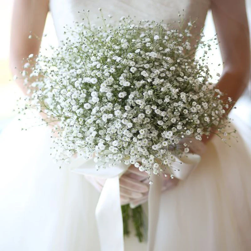 Fleurs-Artificielles-pouvez-vous-psophila-Blanches-de-20cm-Bouquet-de ...