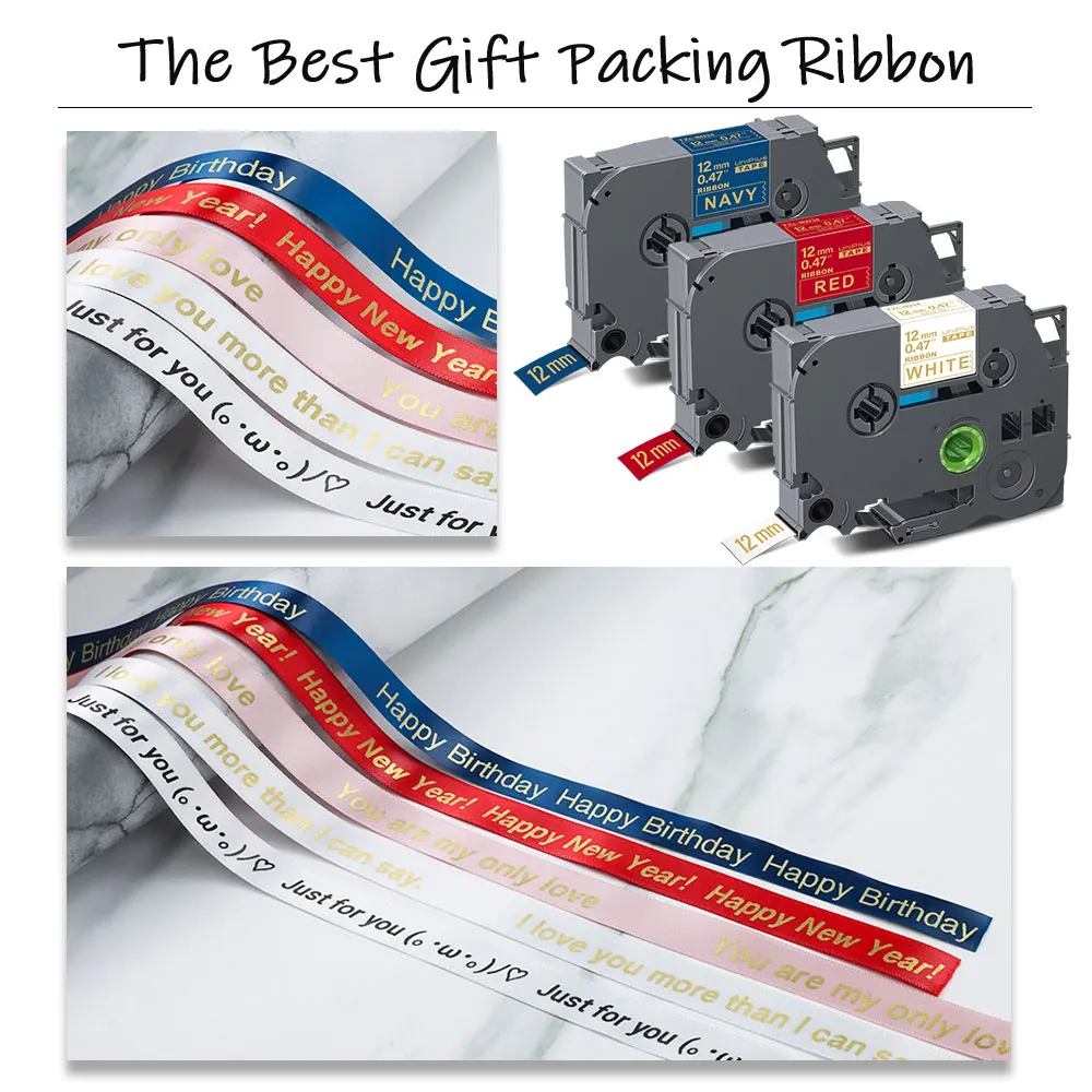 UniPlus 12mm 18mm R231 Compatible Brother Stain Ribbon Labeller Tape ...