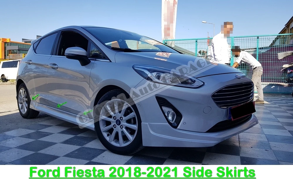 For-Ford-Fiesta-Side-Skirt-Threshold-2018-2019-2020-2021-Sill-Trim-Car ...